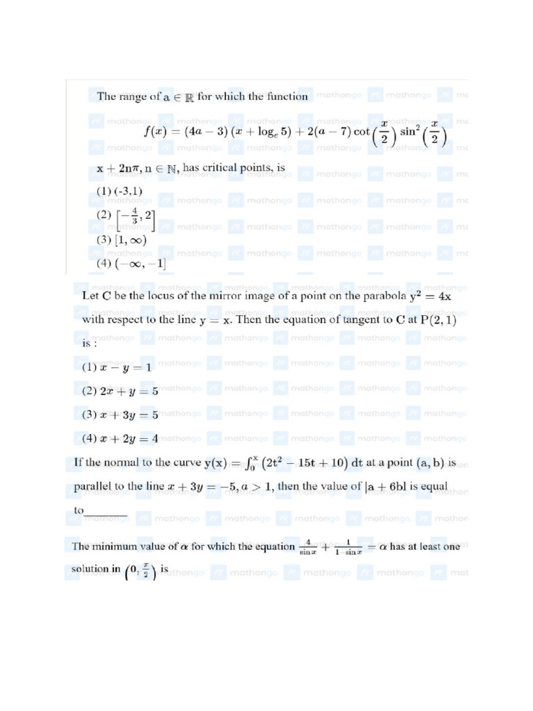 Jee Maths | PDF