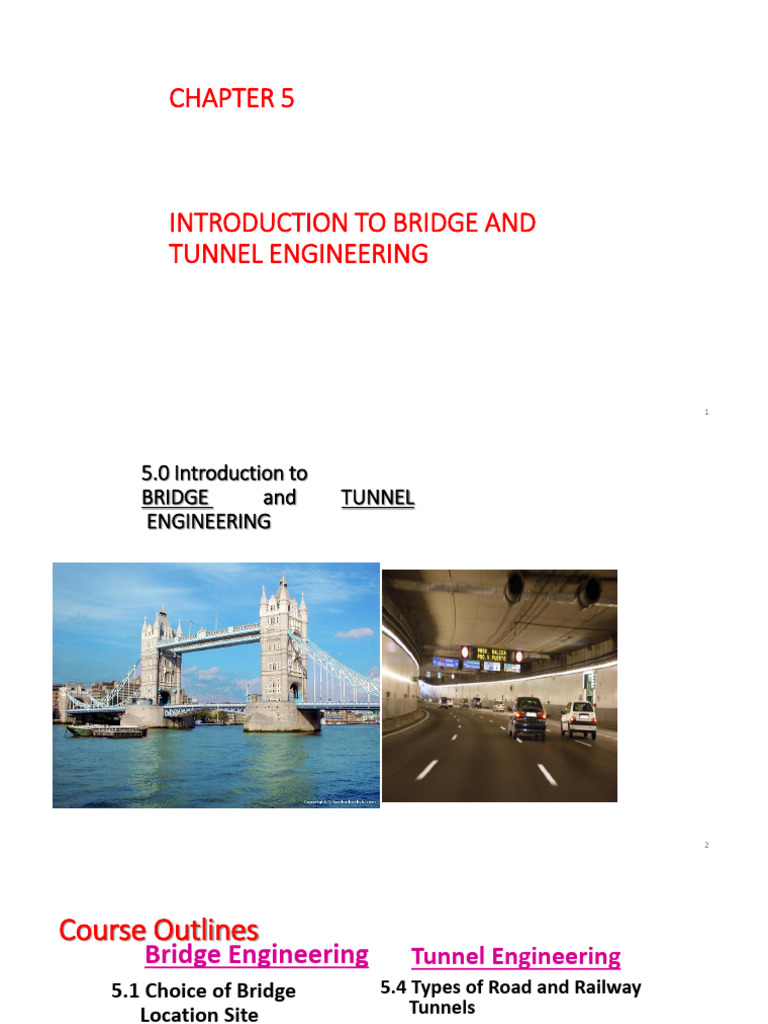 Chapter 5 Bridge and Tunnel Engineering | PDF | Bridge | Tunnel