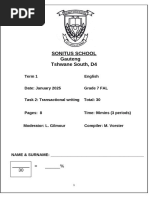 Grade 5 Term 2 Transactional Writing | PDF | Linguistics