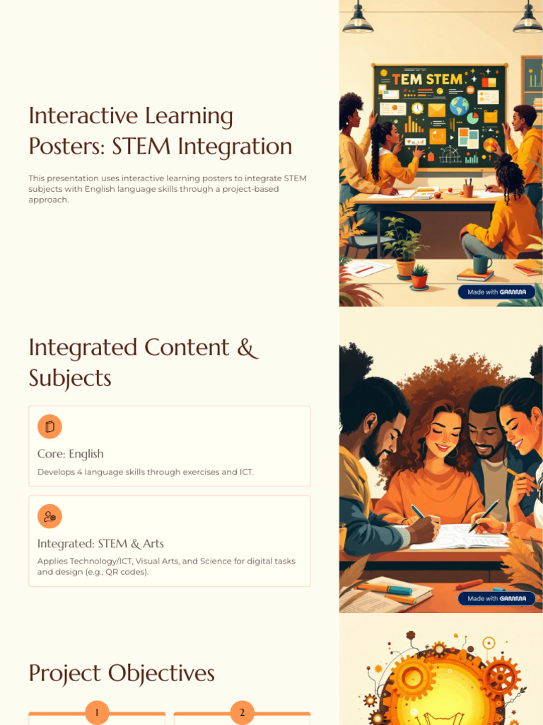 Interactive Learning Posters STEM Integration | PDF | Educational ...