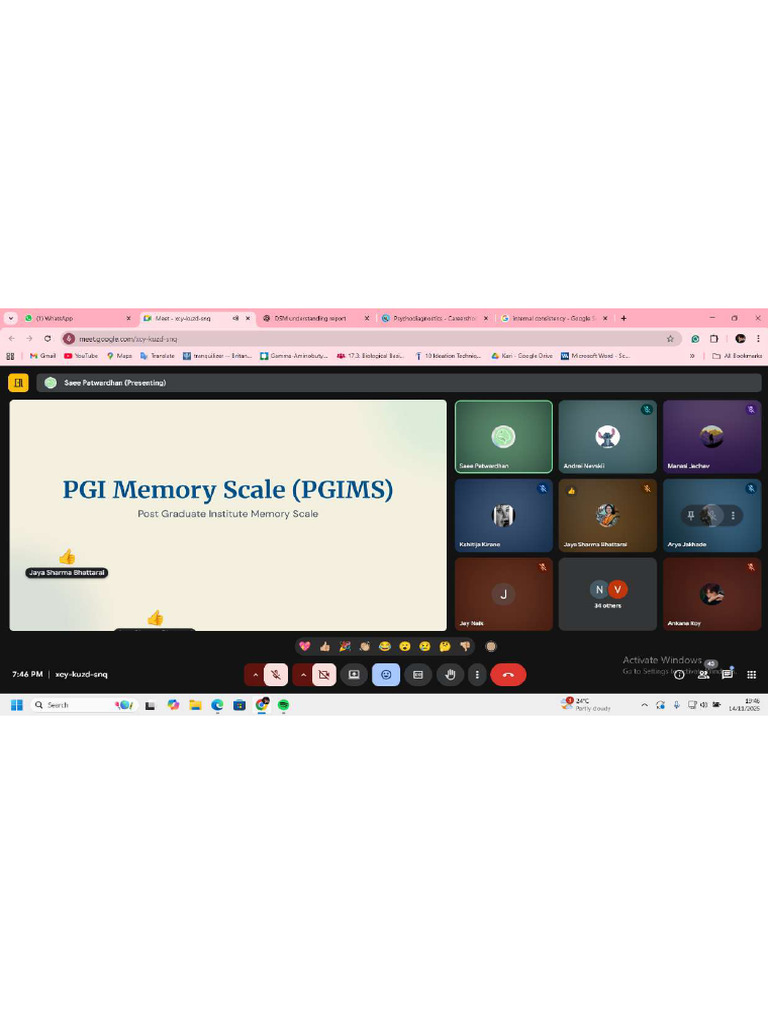 PGI Memory Scale | PDF
