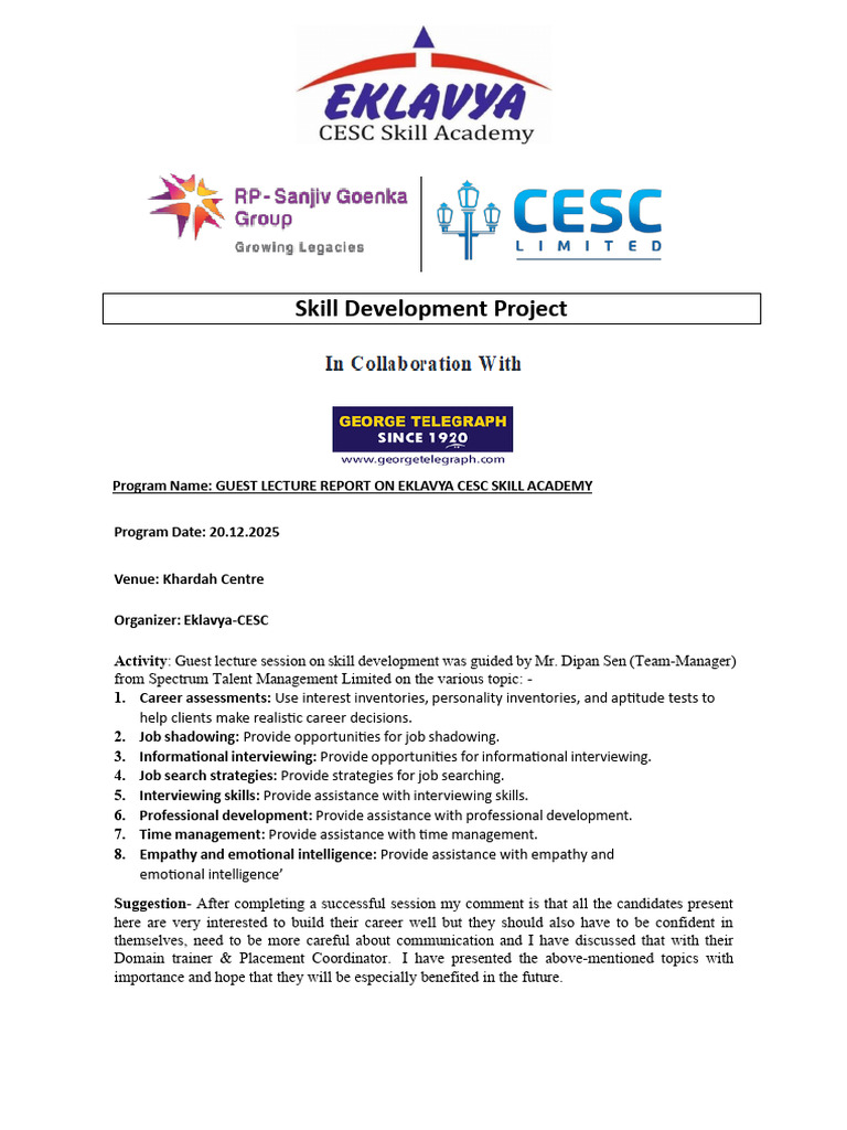 Guest Lecture Report | PDF