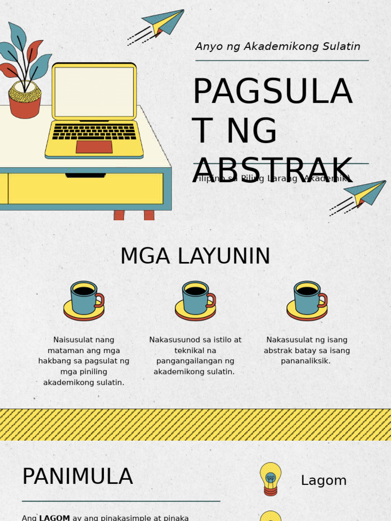 ARALIN 3 Pagsulat NG Abstrak | PDF