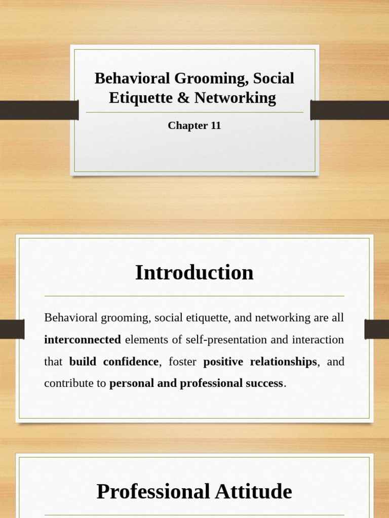 CH 11 - Social Etiquette & Networking | PDF | Communication | Etiquette