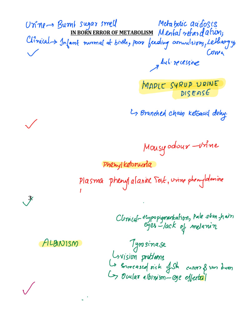 Diagnosing Metabolic Disorders in Pediatrics | PDF | Medical ...