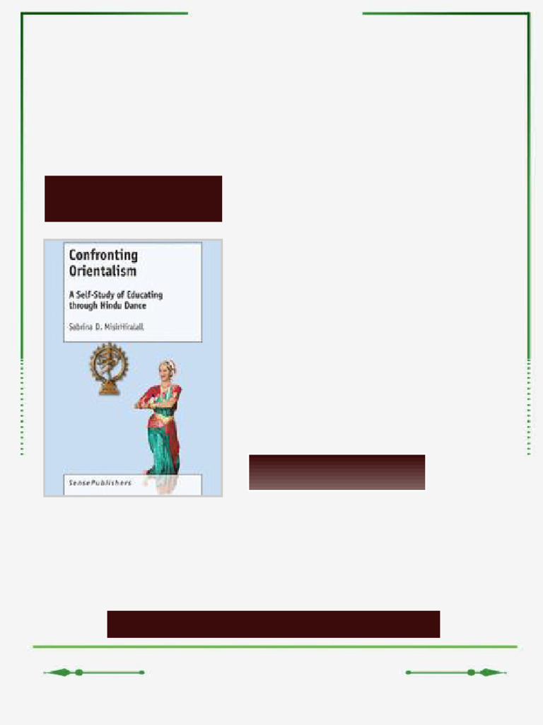 Confronting Orientalism A Self Study of Educating through Hindu Dance ...