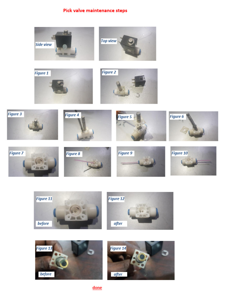 Pick Valve Maintenance Steps | PDF