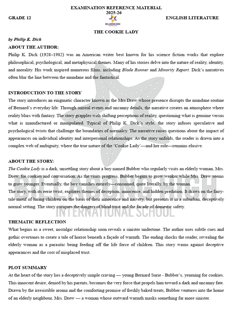 Grade 12 Erm 2 English Literature April 2025 26 | PDF | Philip K. Dick ...