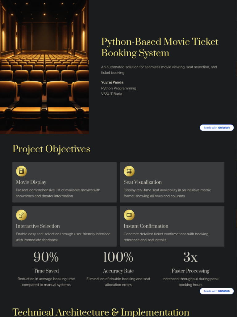 Python Movie Ticket Booking System | PDF | Software Development ...