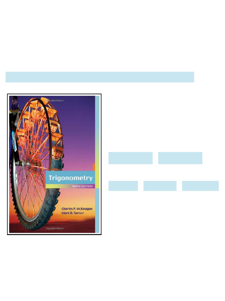 (Ebook) Trigonometry by Charles P. McKeague, Mark D. Turner ISBN ...