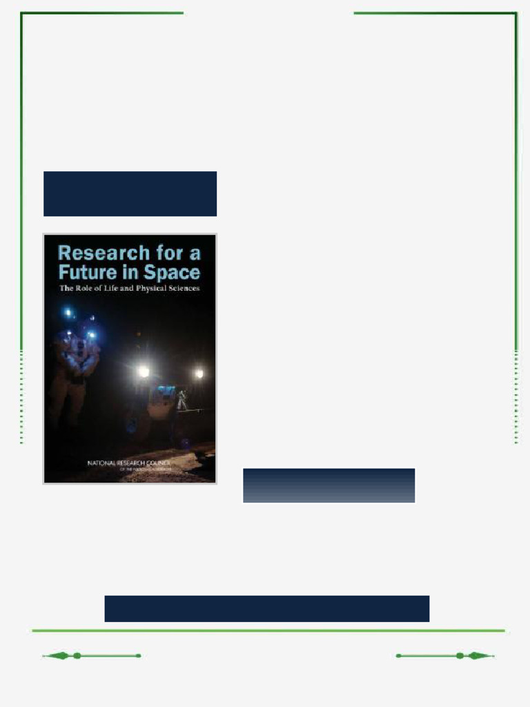 Research for a Future in Space The Role of Life and Physical Sciences ...