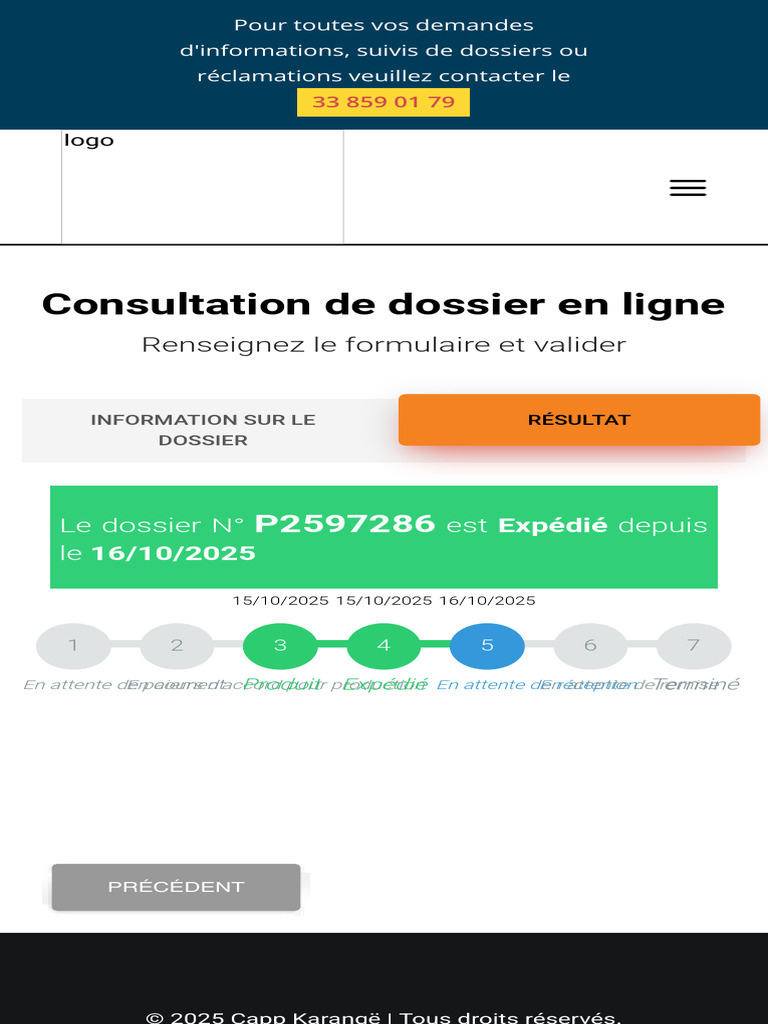 Suivi de dossier en ligne P2597286 | PDF