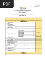 Form 11: Notice of Share Capital Alteration | PDF