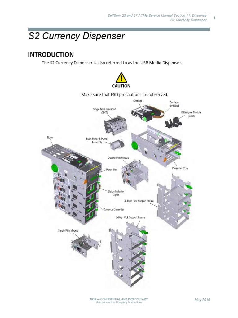 S2 Currency Dispenser | PDF | Equipment | Computer Engineering