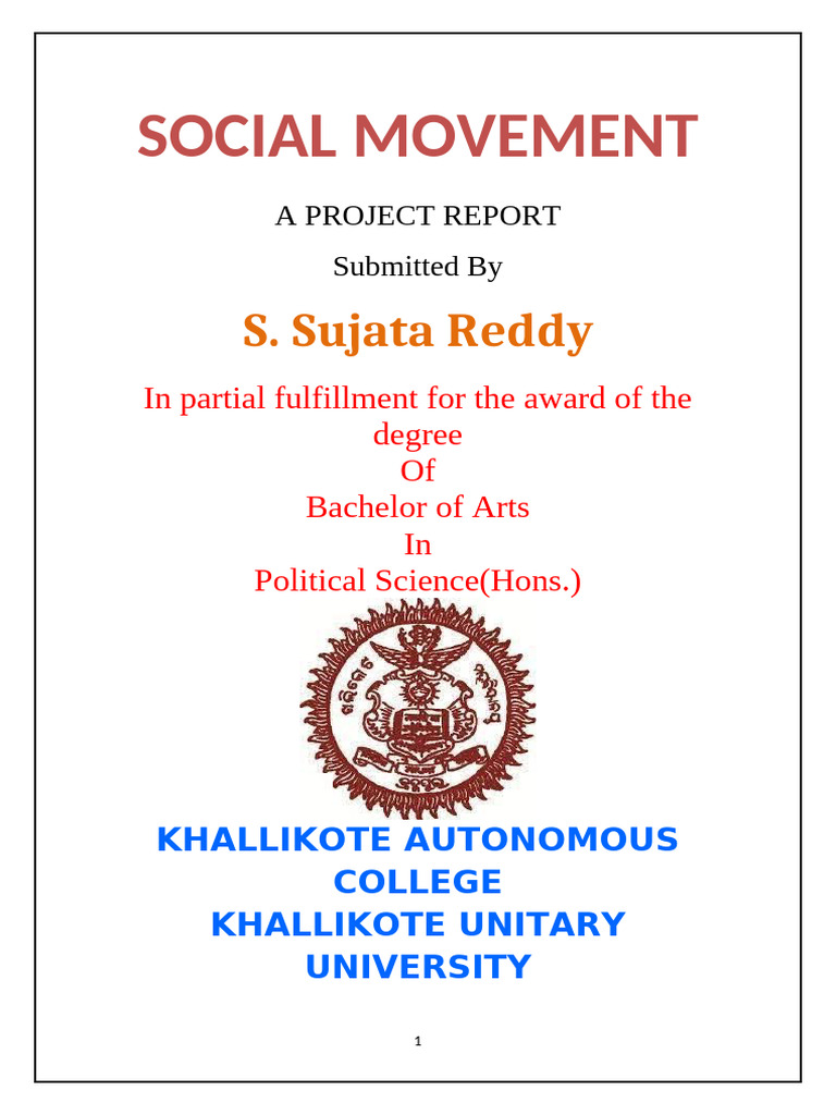 Understanding Social Movements: A Study | PDF | Social Movements