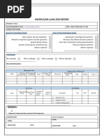 Water Leak Test Certificate Report | PDF