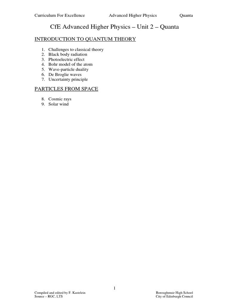 Introduction to Quantum Theory | PDF | Cosmic Ray | Electron