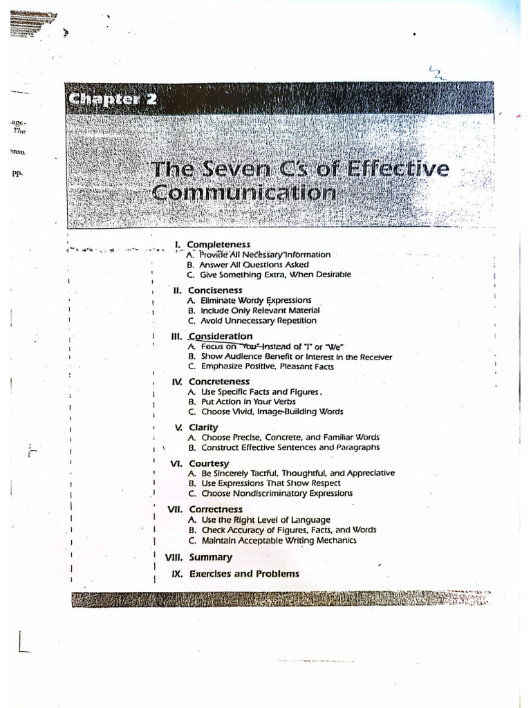The Seven C's of Effective Communication | PDF