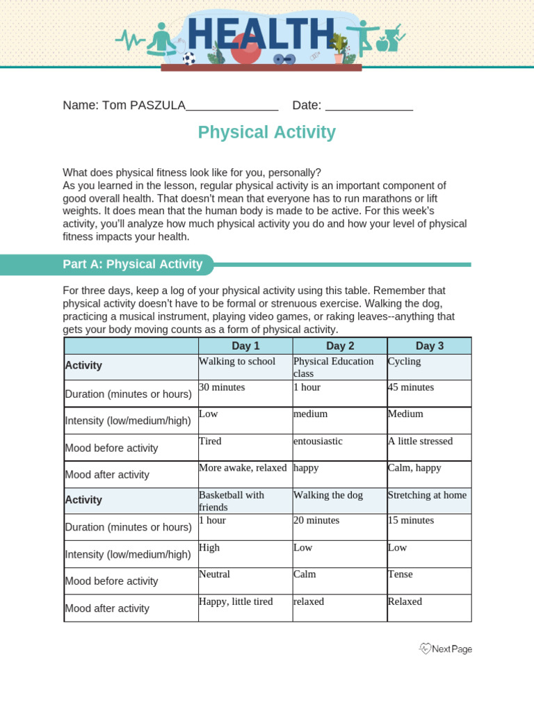 Analyzing Physical Activity and Mood | PDF | Mood (Psychology) | Mental ...
