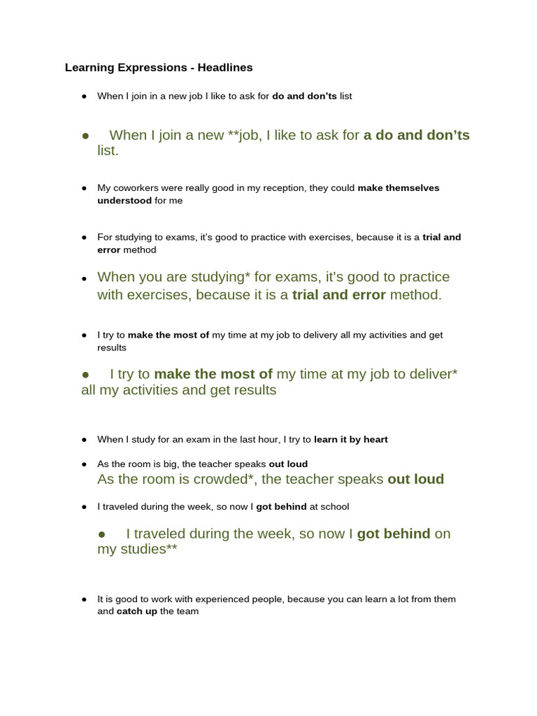 Homework - Learning | PDF