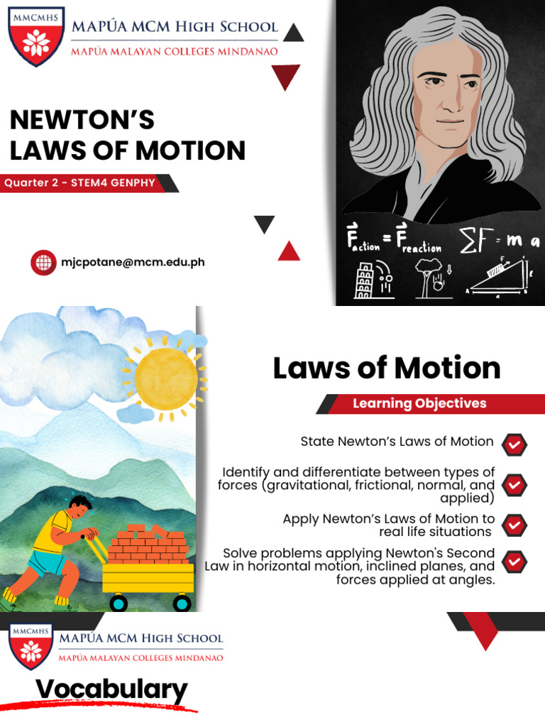 Newton's Laws of Motion | PDF | Force | Inertia