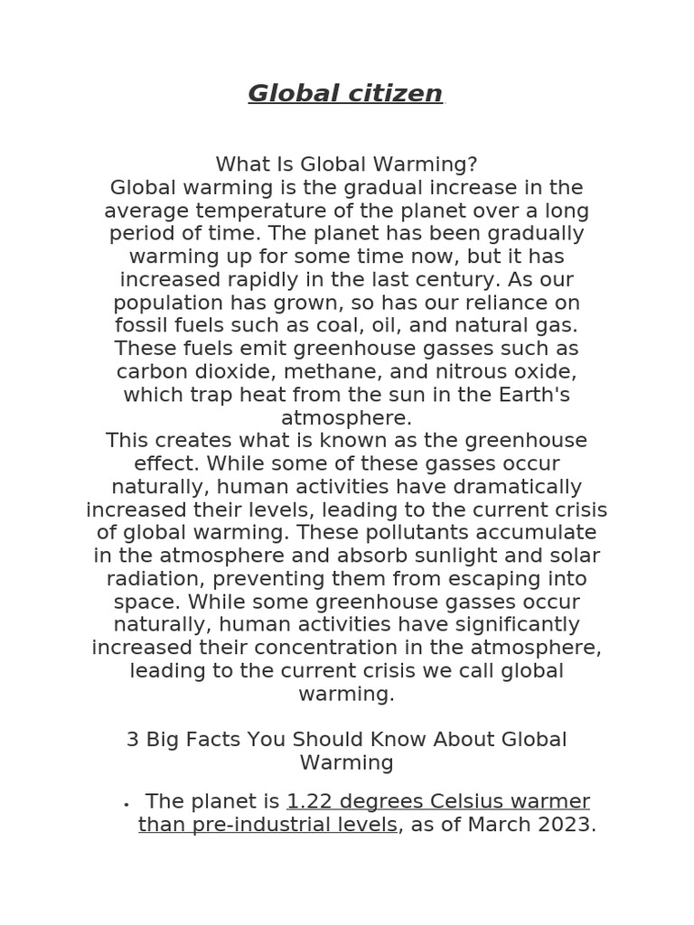 Global Citizen | PDF