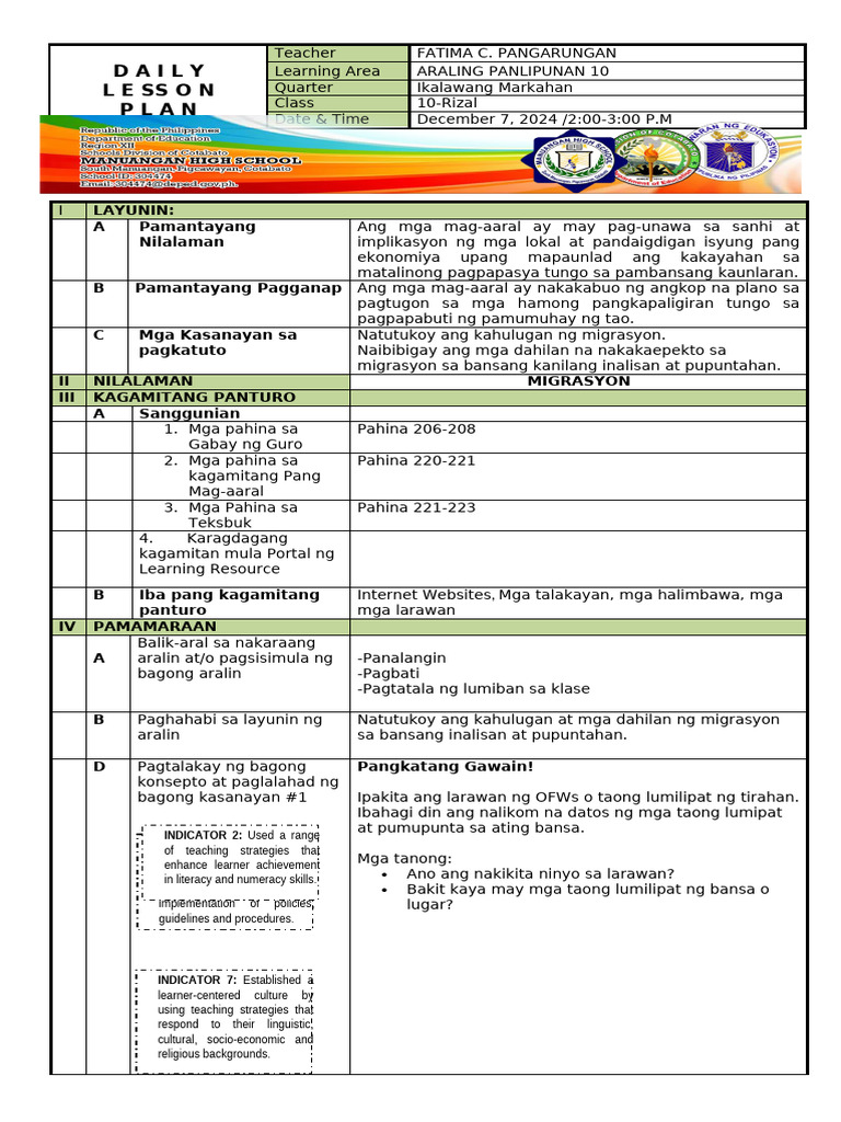 AP 10 Cot 2nd Quarter | PDF