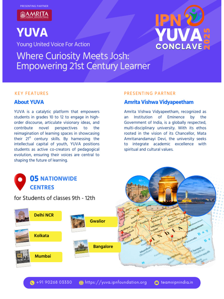IPN YUVA Conclave 2025 Brochure | PDF | Pedagogy | Learning
