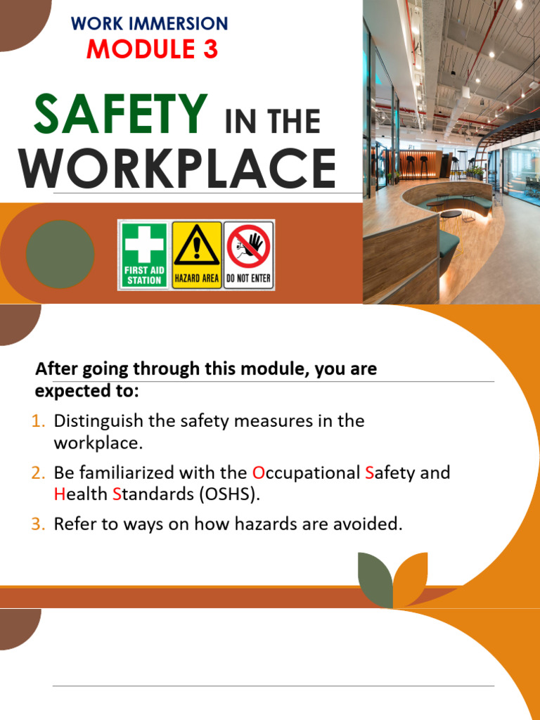 m3 Safety in The Workplace | PDF | Occupational Safety And Health ...