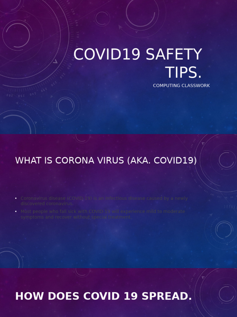 COVID-19 Safety Tips and Symptoms Guide | PDF