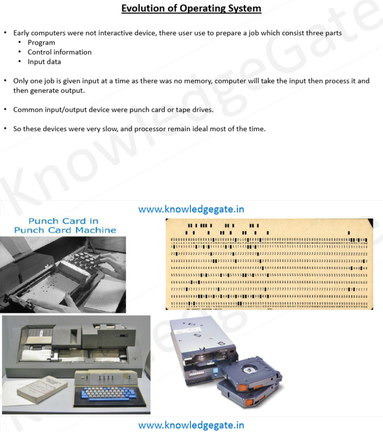Evolution of Operating System Notes | PDF