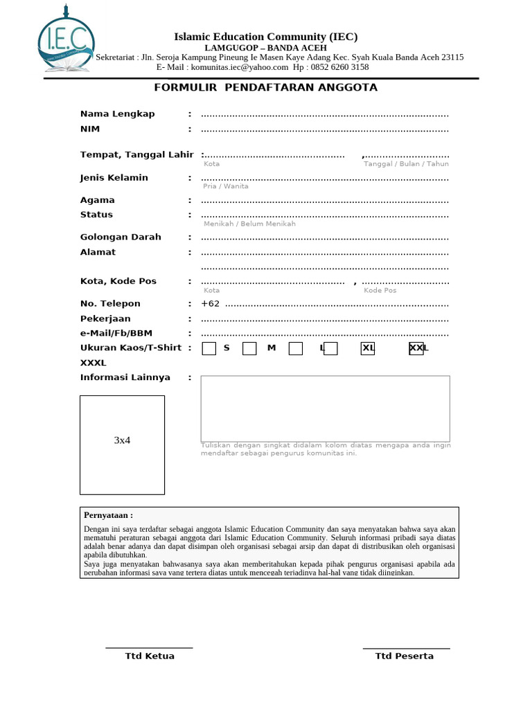 Formulir | PDF