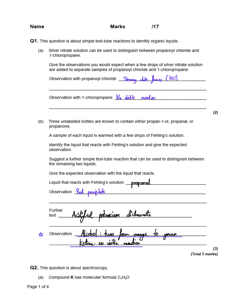 Rayyan Malik - U6 HW Inset | PDF | Proton Nuclear Magnetic Resonance ...