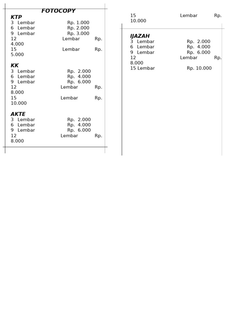 Foto Copy | PDF
