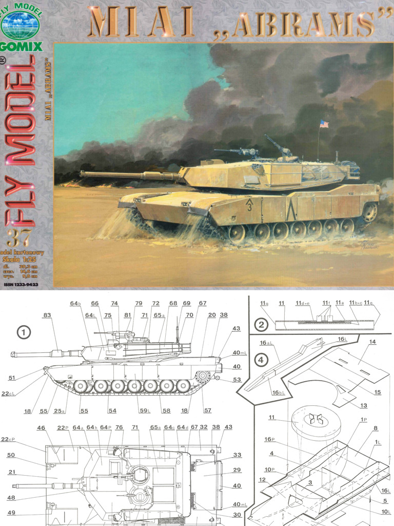 Fly Model 037 - Czołg M1-A1 Abrams | PDF