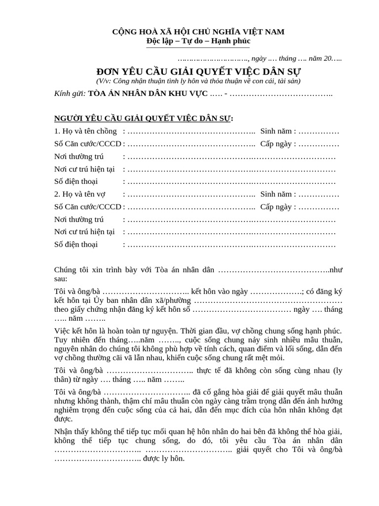 2.-Don-Ly-Hon-Thuan-Tinh-Mau-don | PDF