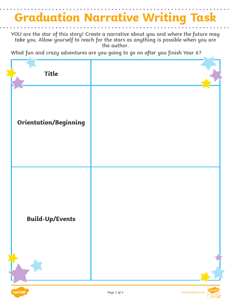 Au L 1633312337 Graduation Narrative Writing Task Ver 2 | PDF