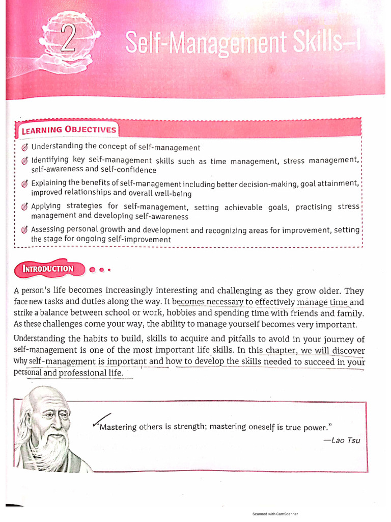 C9 - AI Unit - 2 Self Management Skills | PDF