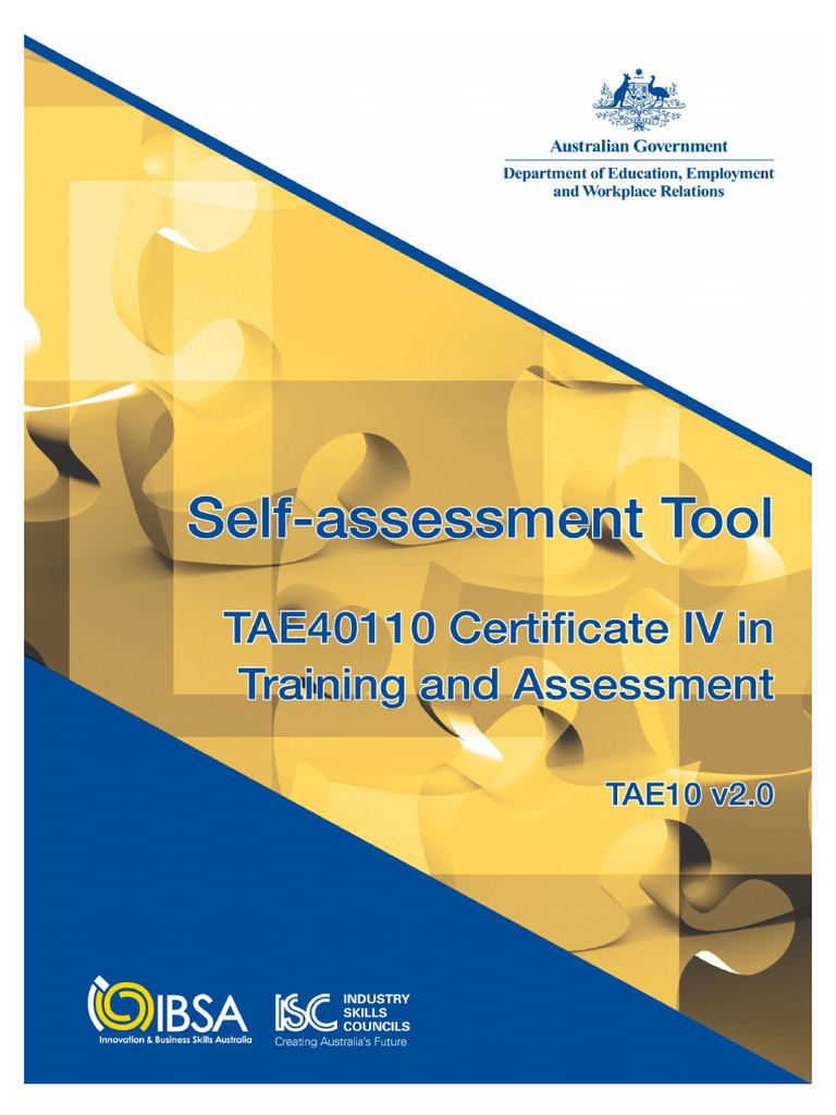 IBSA - TAE40110 Self-Assessment Tool V1.0 | PDF | Vocational Education ...
