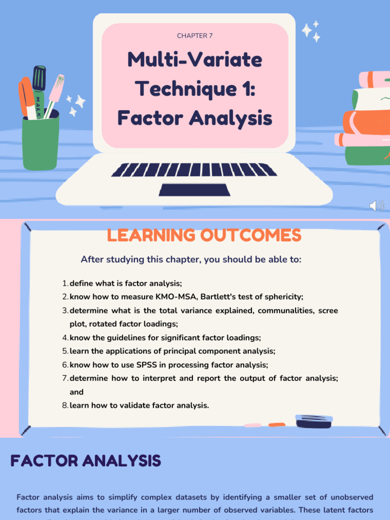 Understanding Factor Analysis Techniques | PDF | Factor Analysis ...