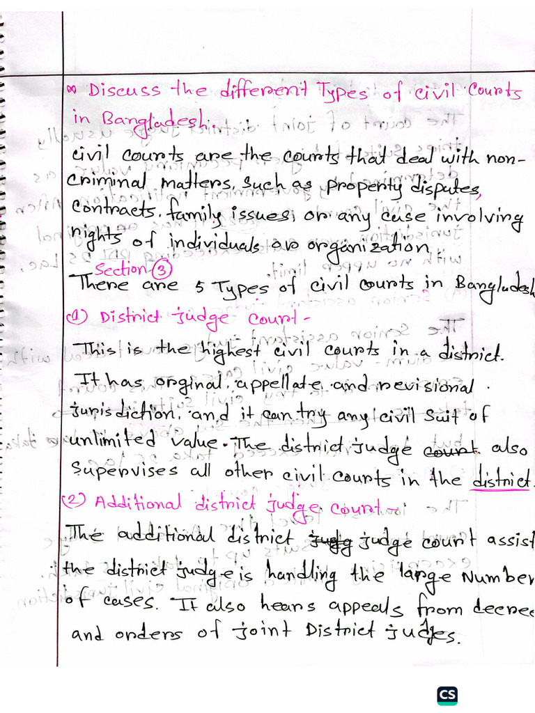 Types of Civil Courts | PDF