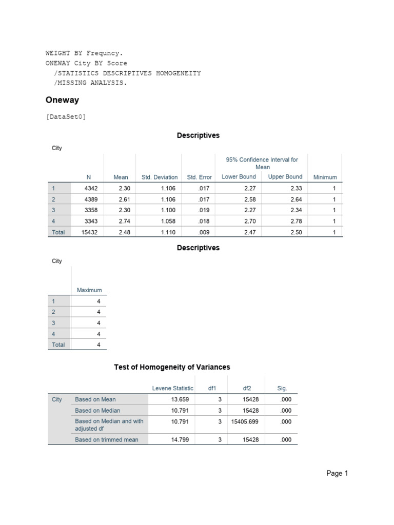 One Way Anova EXP-6 | PDF
