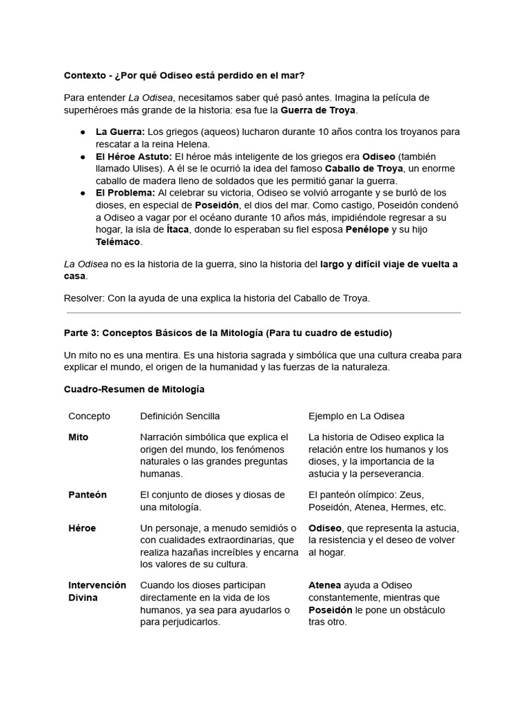 Apunte Mitología y el Viaje del Héroe | PDF | Odiseo | Odisea