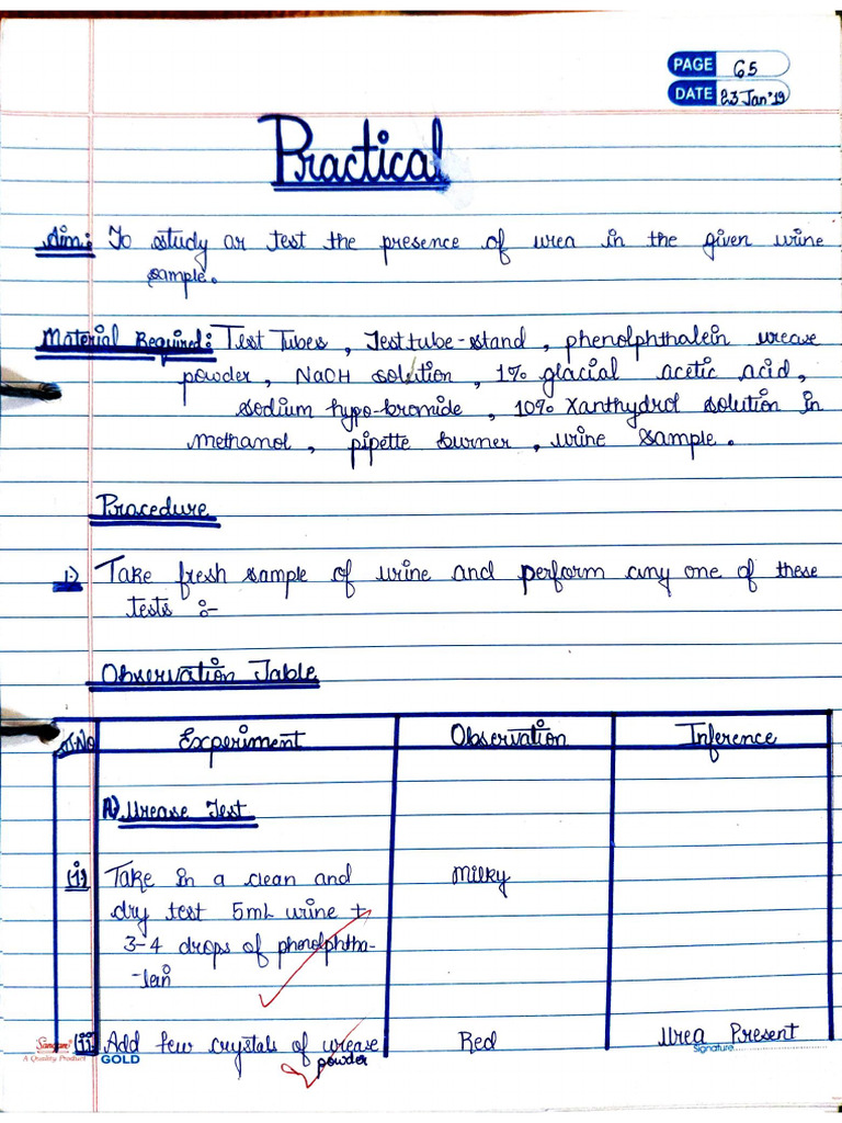 Biology Practical Final Class XI | PDF