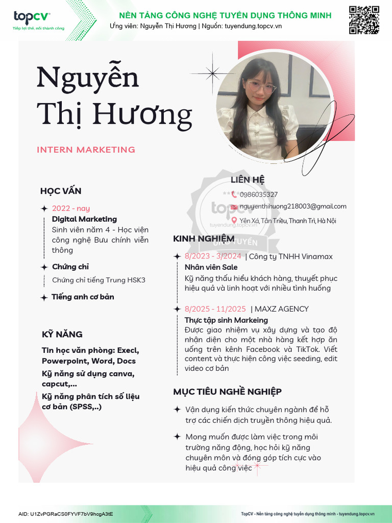 Nguyen Thi Huong - TTS Digital Mkt | PDF
