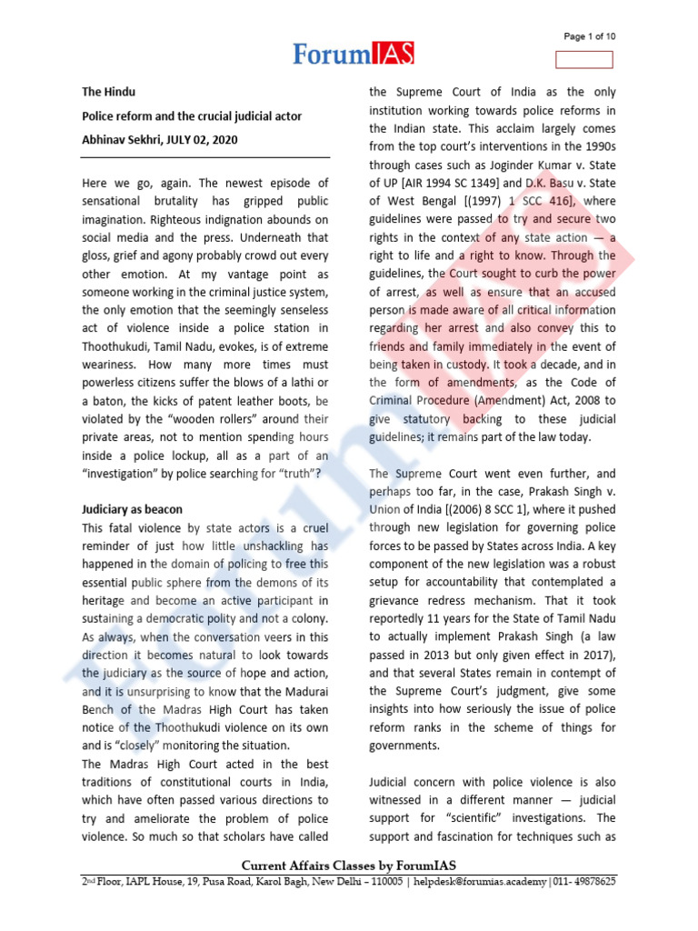 C3 CA Class Article5 | PDF | Justice | Crime & Violence