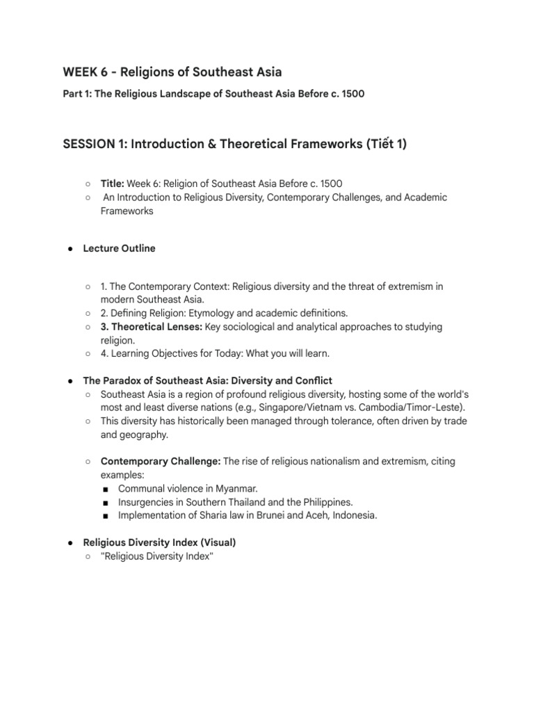 Southeast Asia's Religions Pre-1500 | PDF | Émile Durkheim | Altar