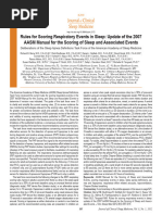 AASM Respiratory Event Scoring Guide | PDF | Breathing | Apnea