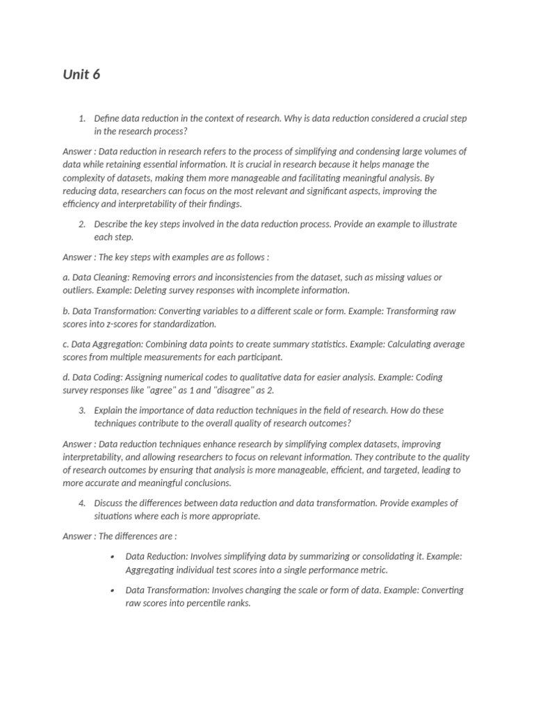Unit 6 | PDF | Factor Analysis | Data