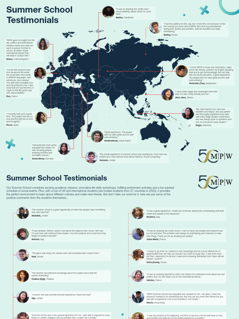 MPW Testimonials Flyer | PDF | Learning